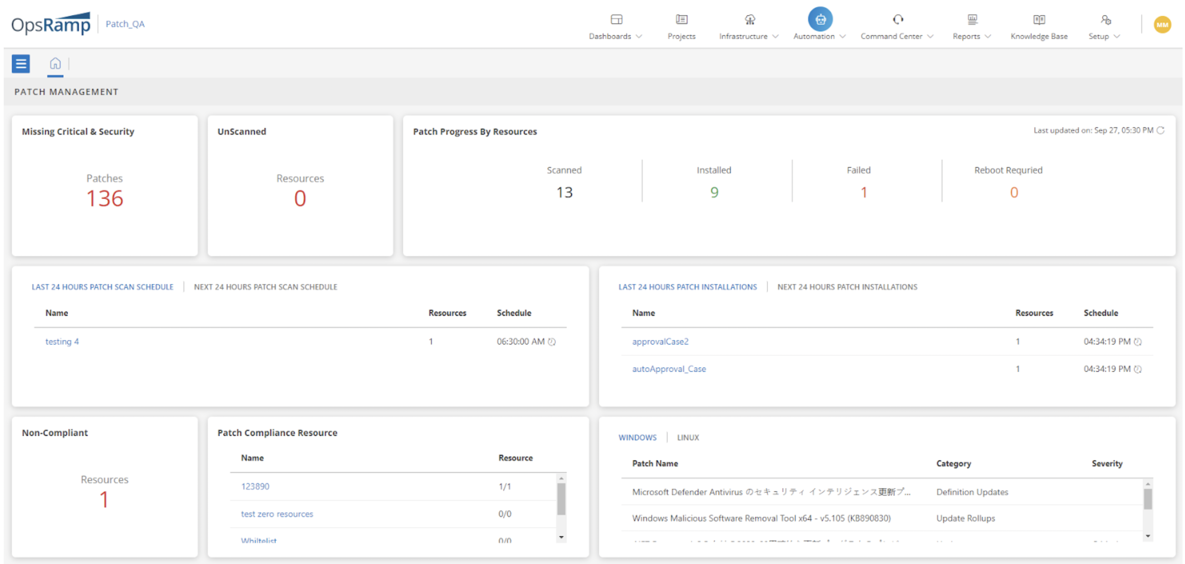 OpsRamp Patch 2.0 - Solving Your OS Patching Challenges OpsRamp Patch 2.0 - Solving Your OS Patching Challenges