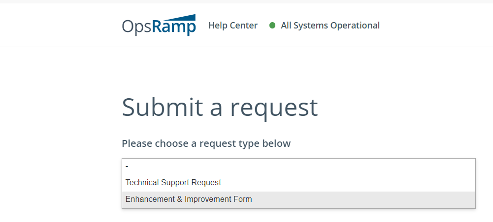 New OpsRamp Customer Support Portal and Feature Request Process New OpsRamp Customer Support Portal and Feature Request Process